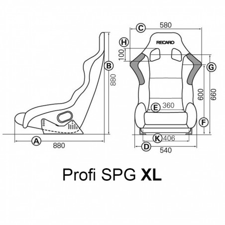Baquet RECARO Profi SPG/SPG XL