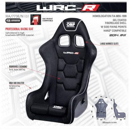 Baquet OMP WRC - R - 2025